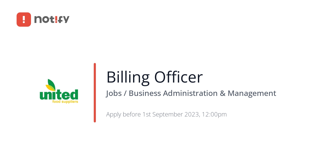 Notify — Billing Officer