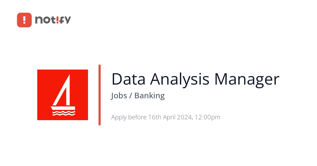 Notify — Data Analysis Manager