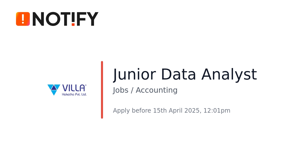 Notify — Junior Data Analyst