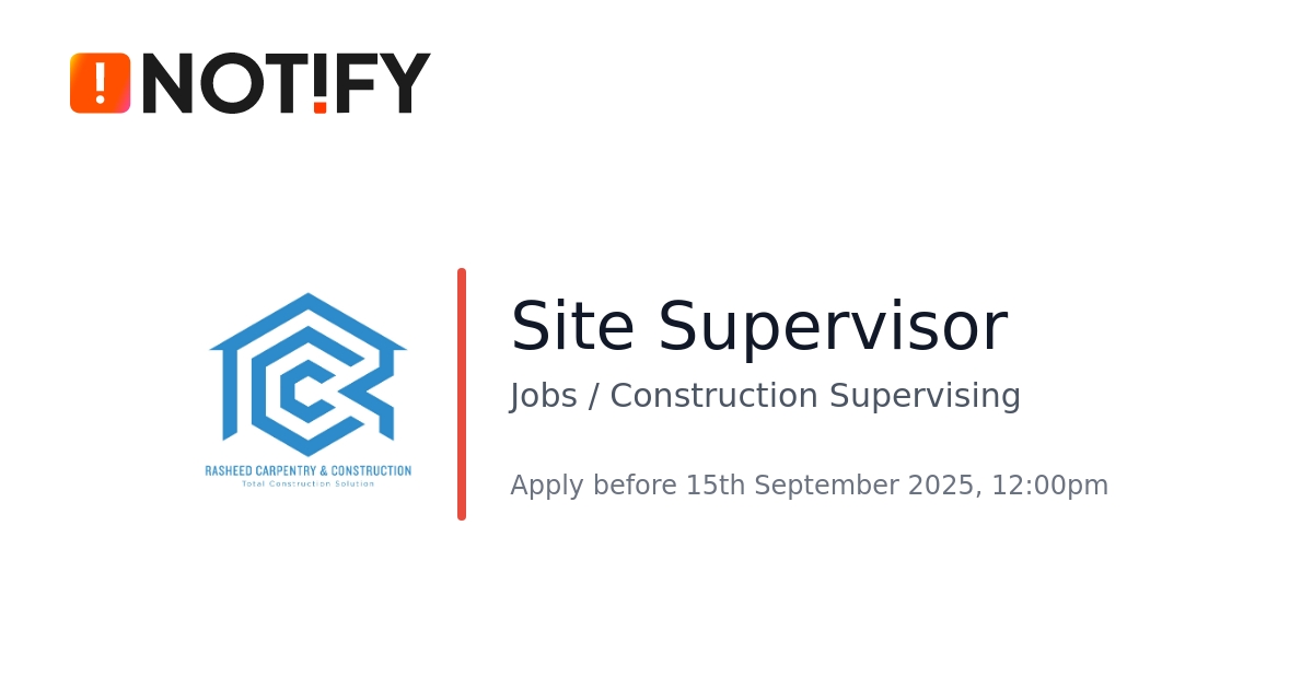 Notify — Site Supervisor