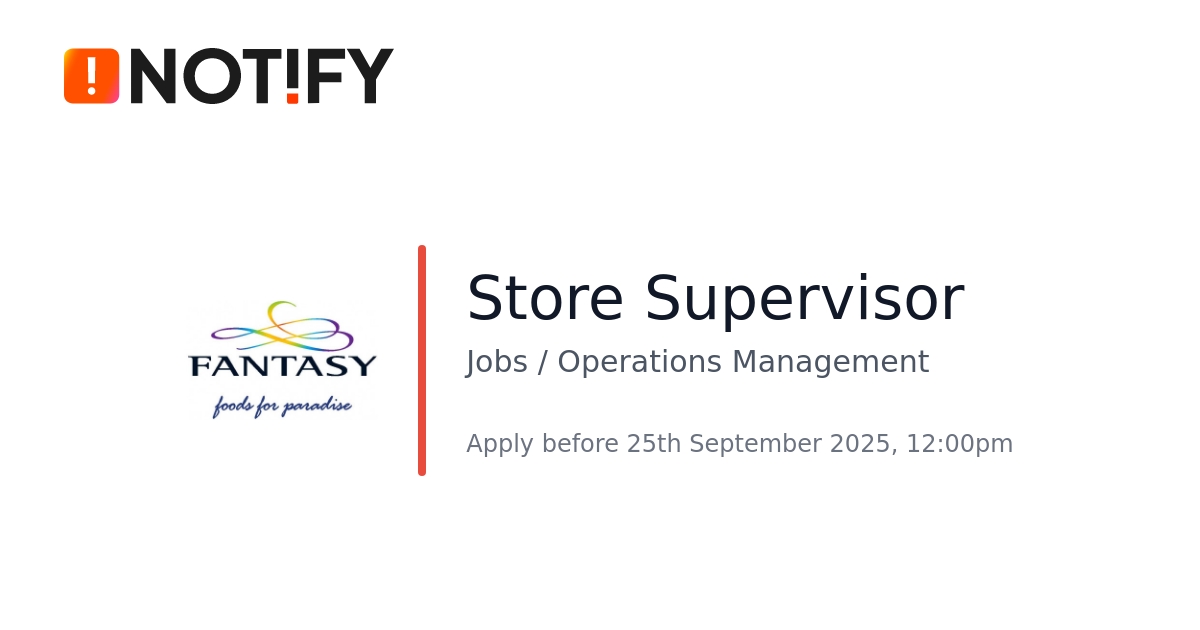 Notify — Store Supervisor