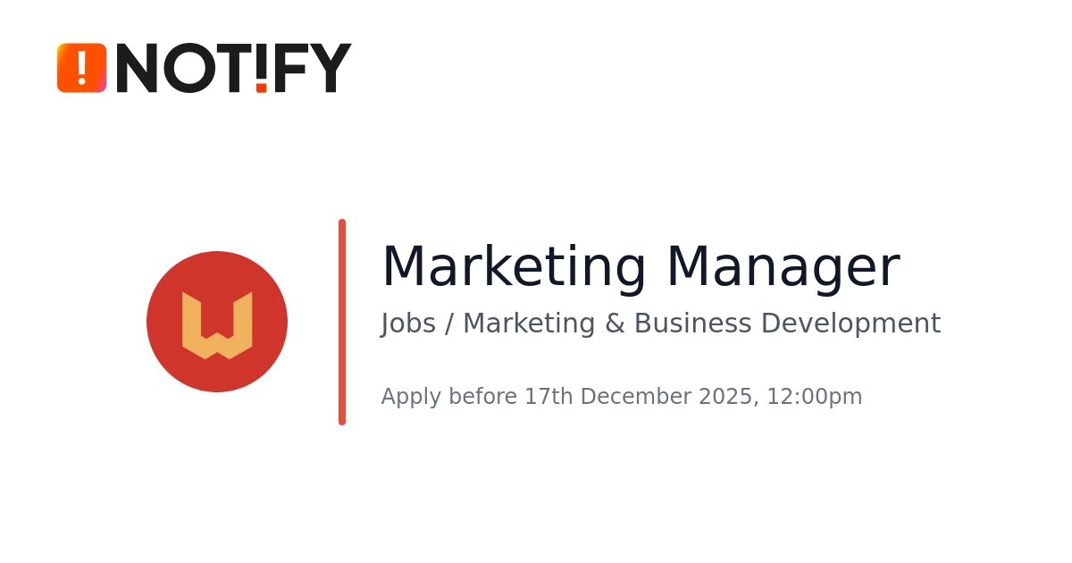 Notify — Marketing Manager